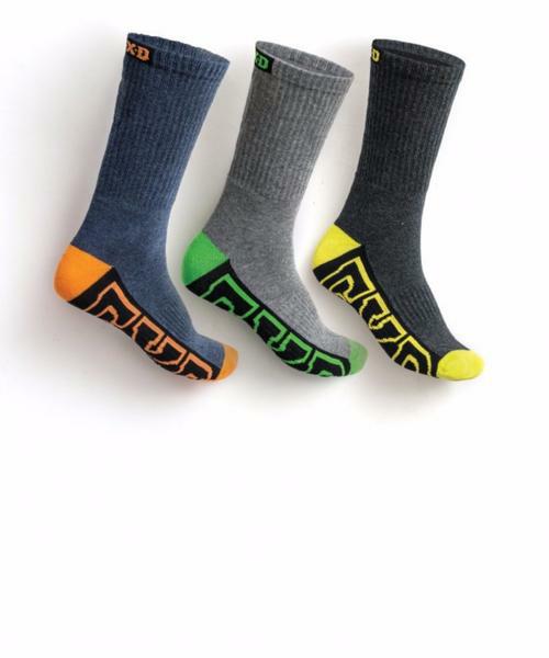 FXD Crew Work Socks Multi Coloured with Cotton Nylon Elastane – Thread ...